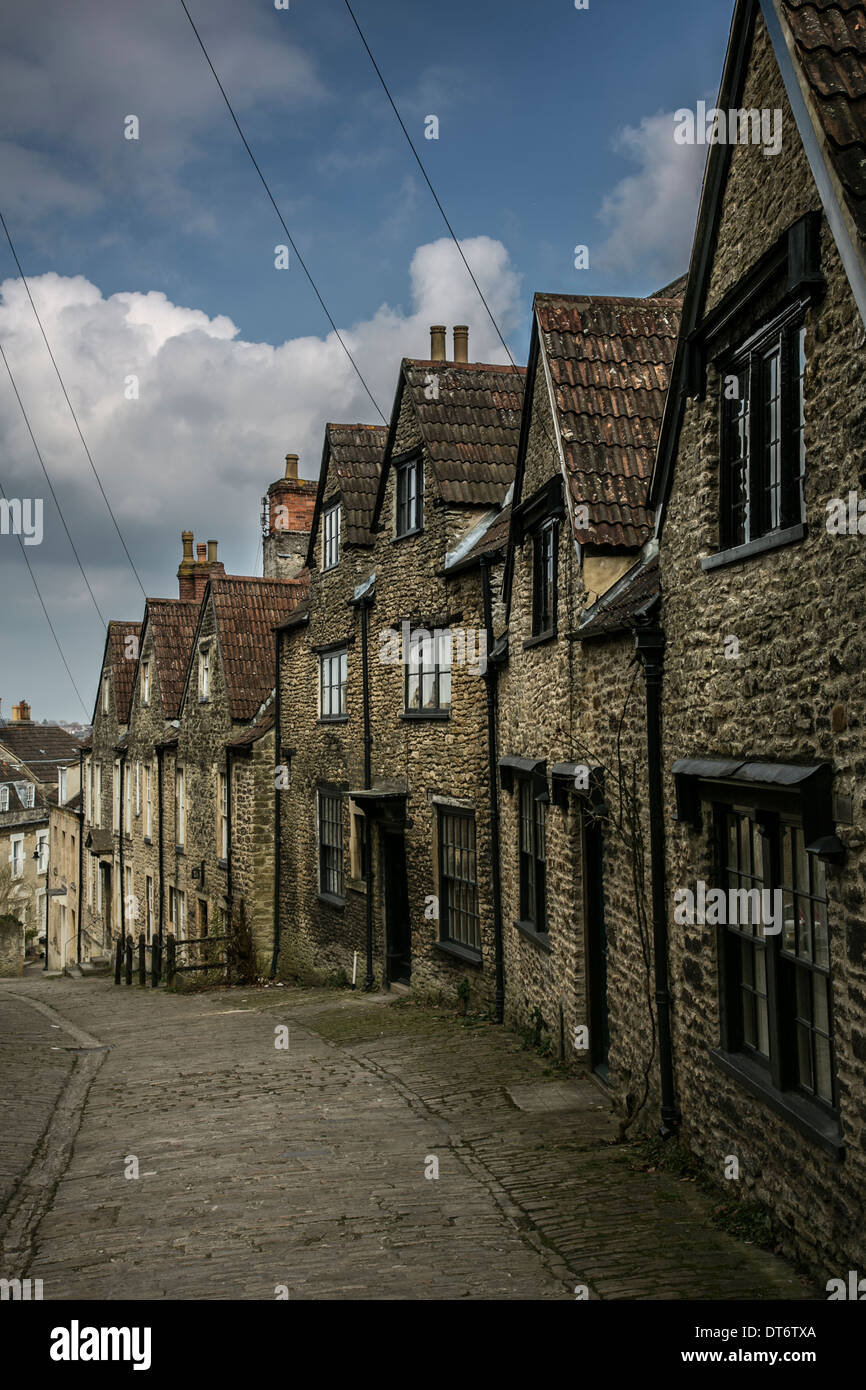 Gentle Street Frome once one of the main routes into town has a cobbled ...
