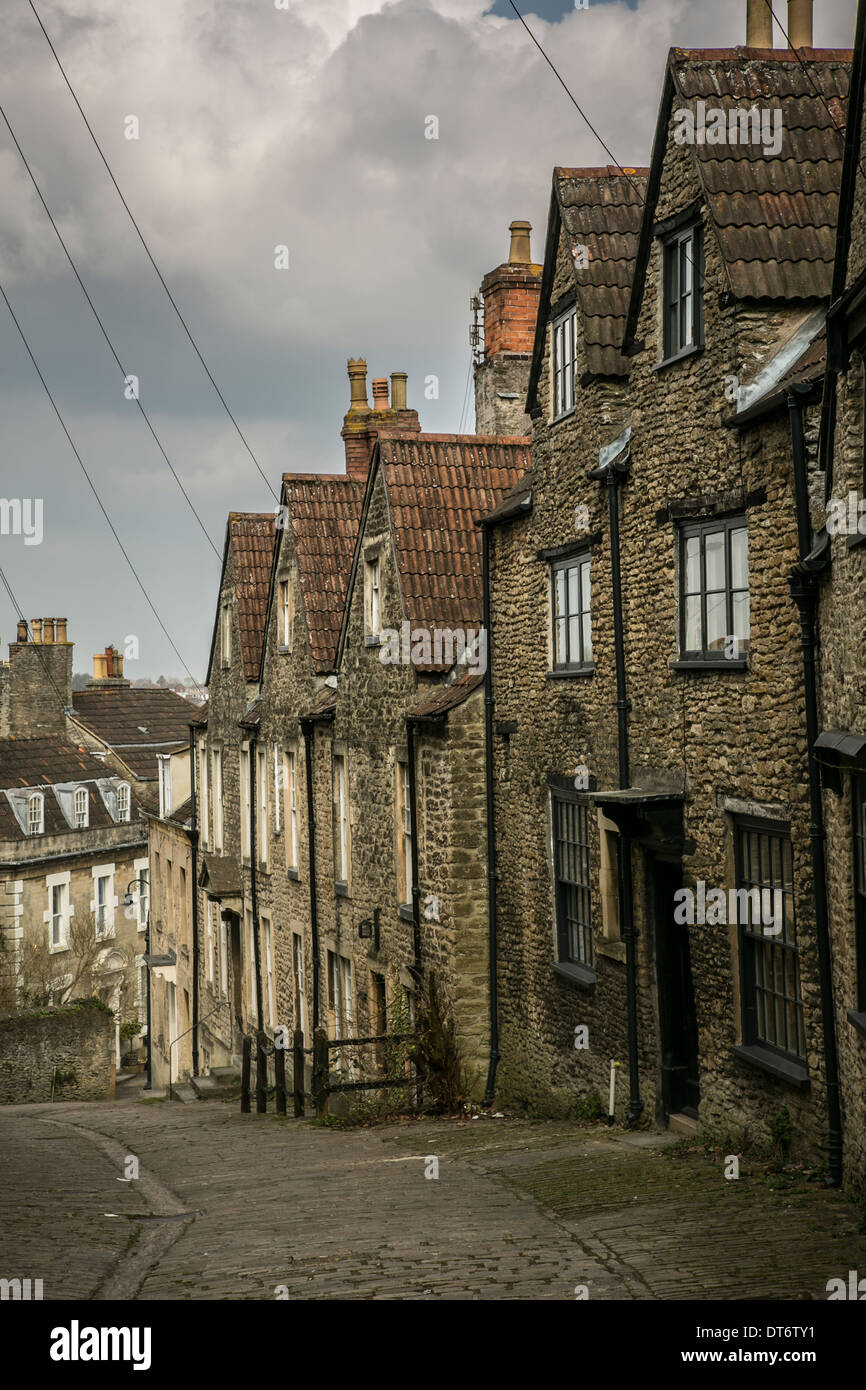 Gentle Street Frome once one of the main routes into town has a cobbled ...