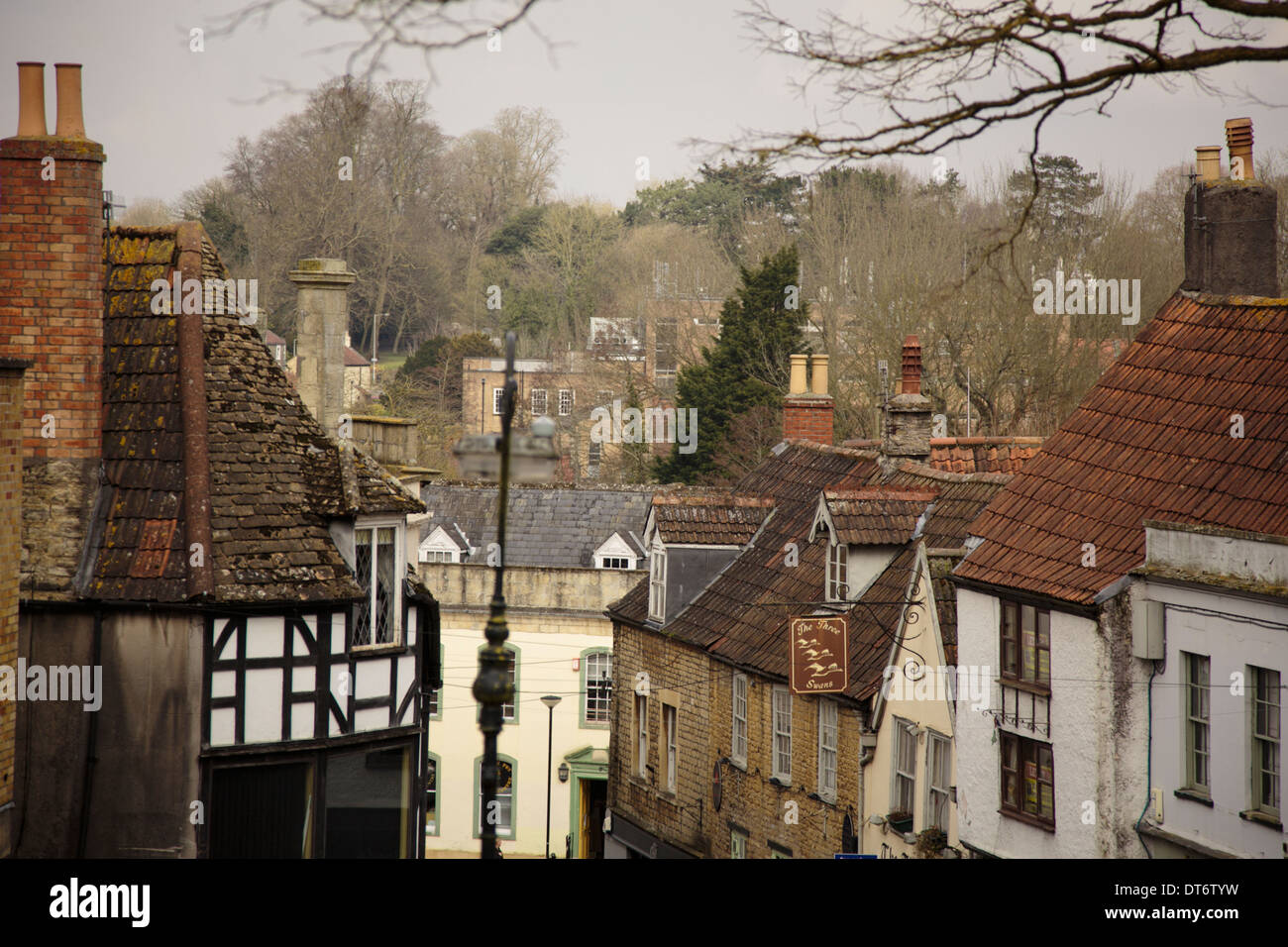 Attractive listed buildings in Frome, Somerset Stock Photo - Alamy