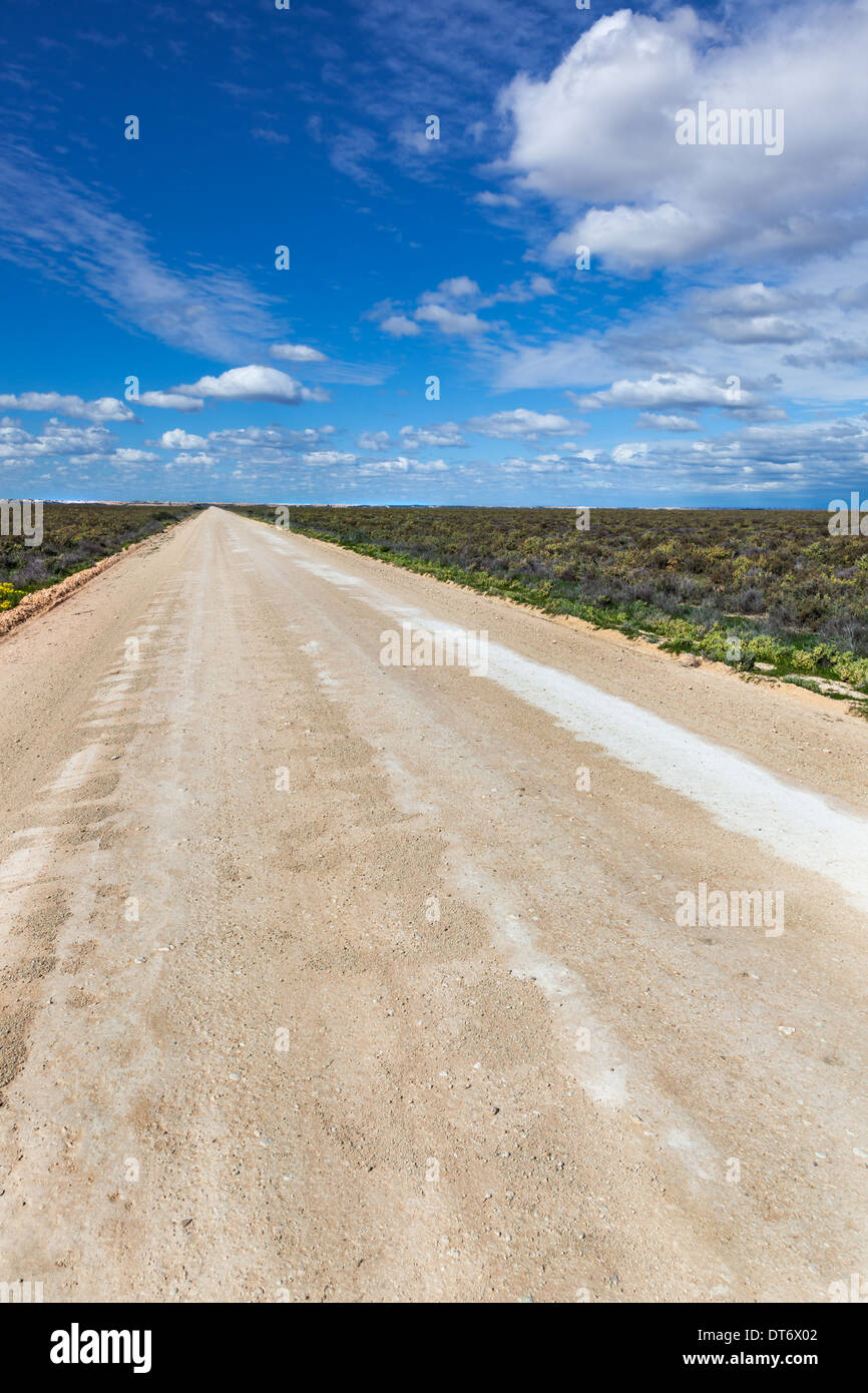 remote New South Wales you can see for miles and roads are dead ...