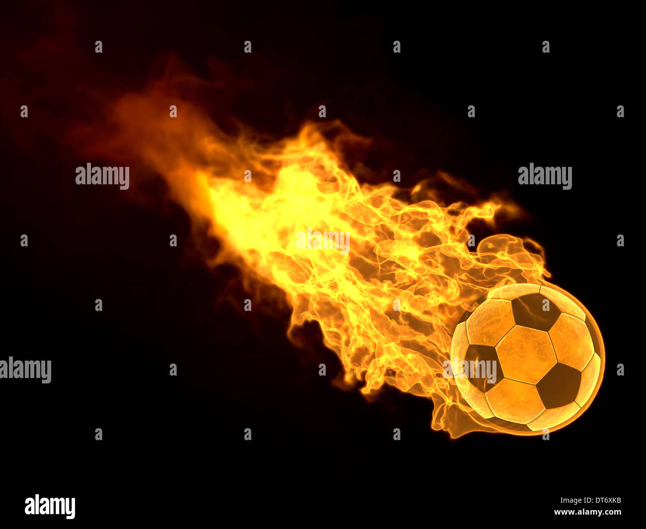 Burning soccer ball isolated on hi-res stock photography and images - Alamy