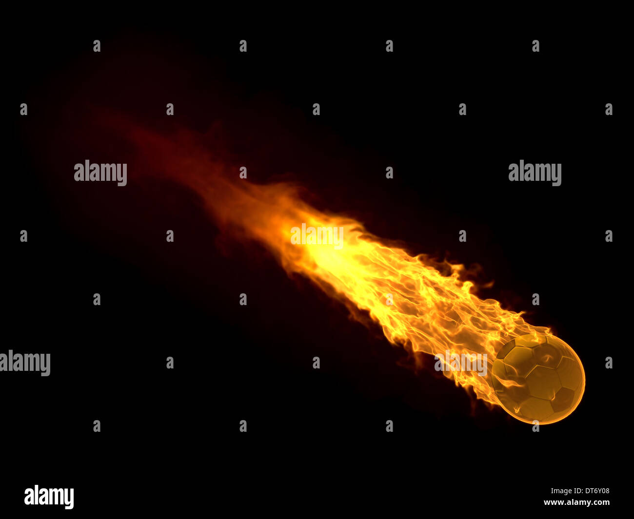 burning soccer ball Stock Photo - Alamy