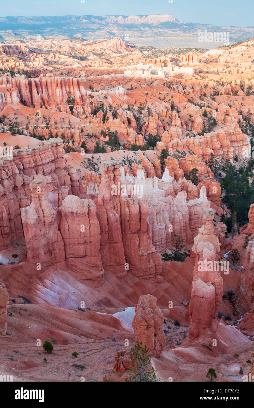 Bryce Amphitheater from Sunset Point near sunset, Bryce Canyon National ...