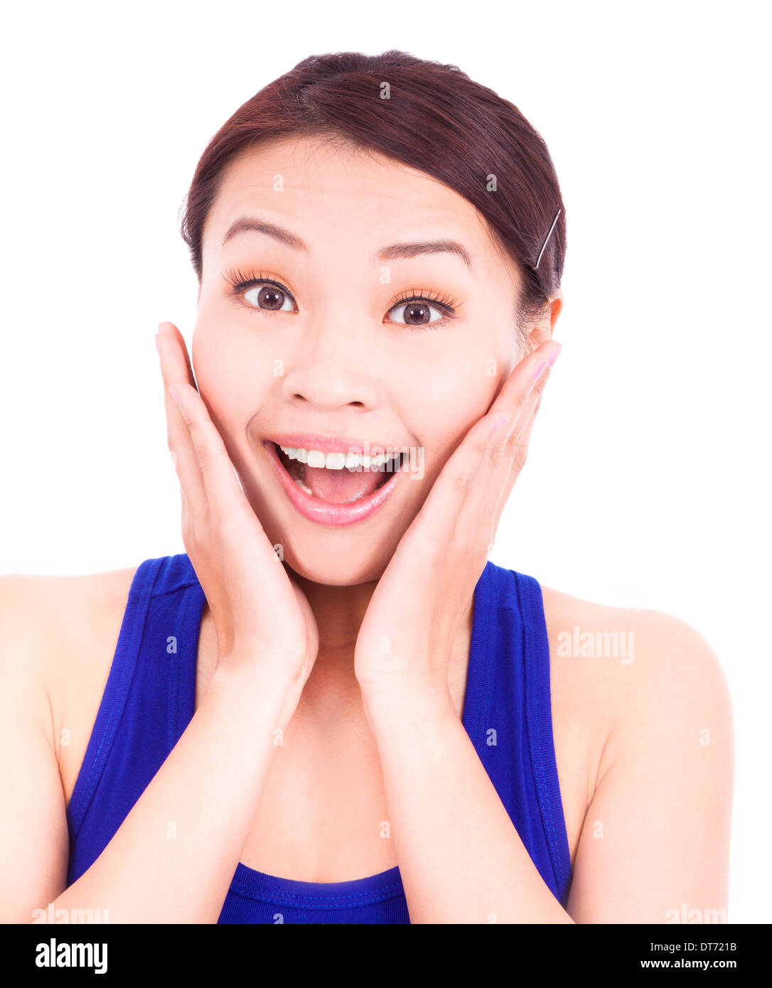 Asian woman face expression hi-res stock photography and images - Alamy