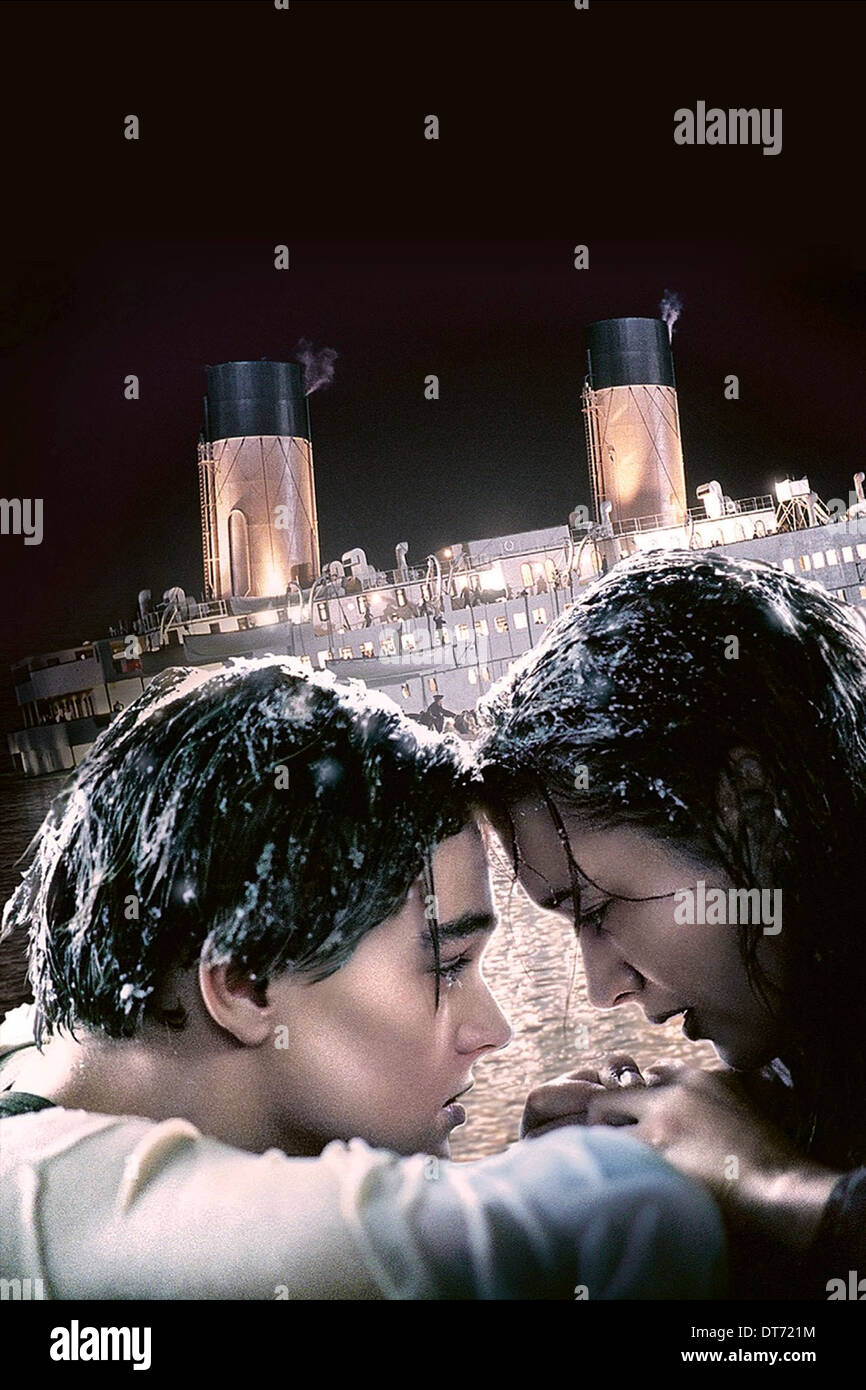 Titanic Leonardo Dicaprio Kate Winslet High Resolution Stock ...