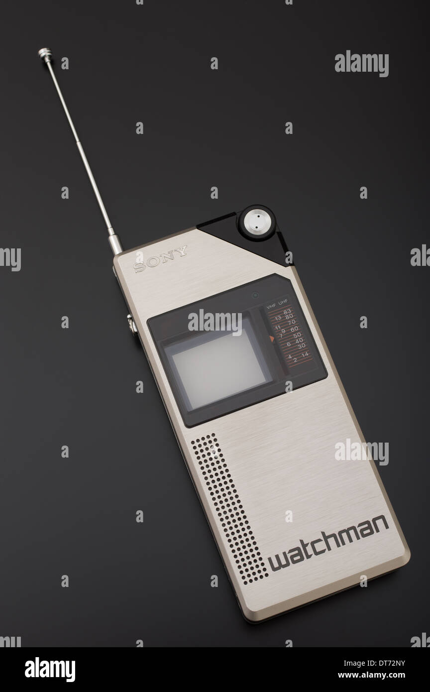 Sony FD-210 Watchman first portable television set Stock Photo - Alamy