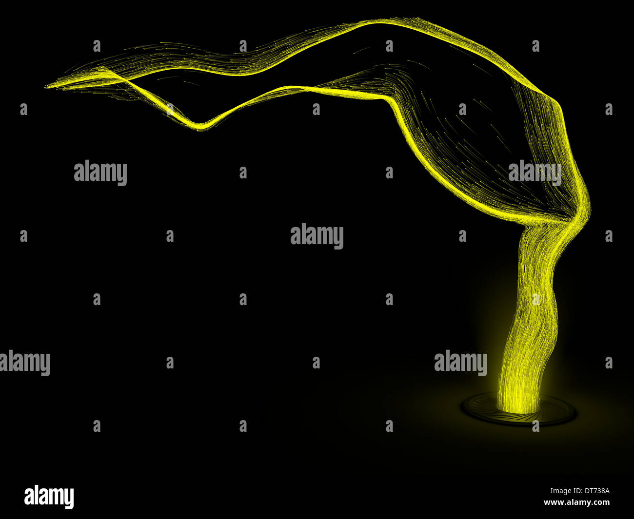 Abstract wave moving dots lines hi-res stock photography and images - Alamy