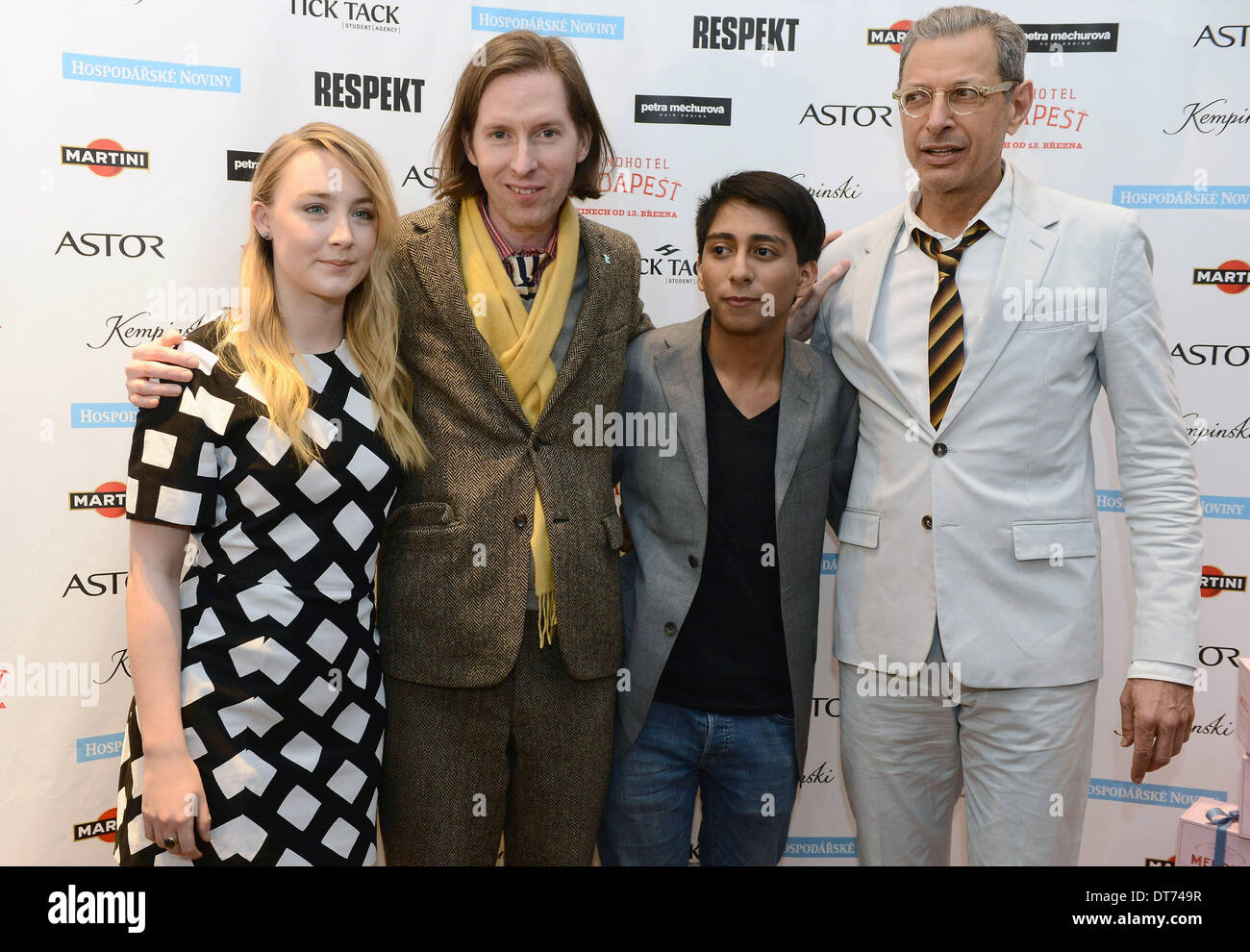 (L-R) Actress Saoirse Ronan, director Wes Anderson and actors Tony ...