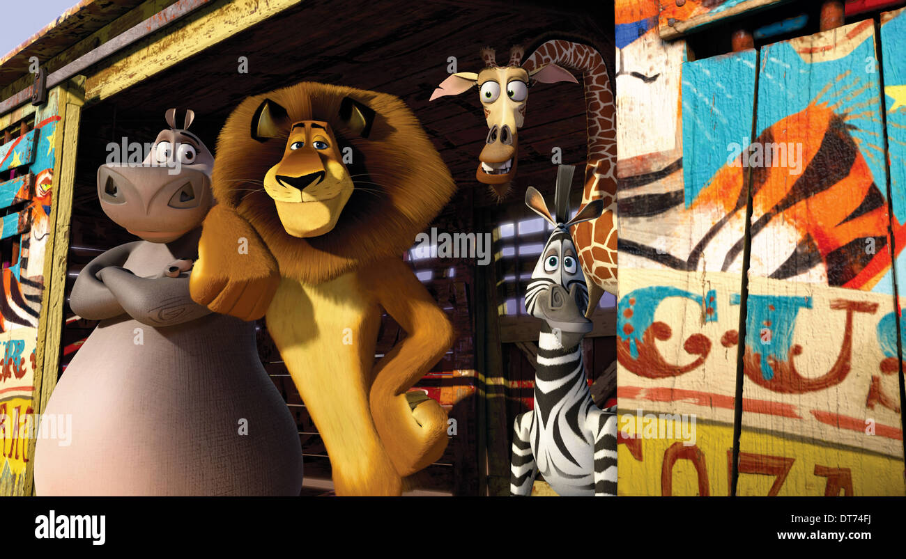 Melman Alex Marty Gloria Madagascar Stock Photos & Melman Alex Marty ...