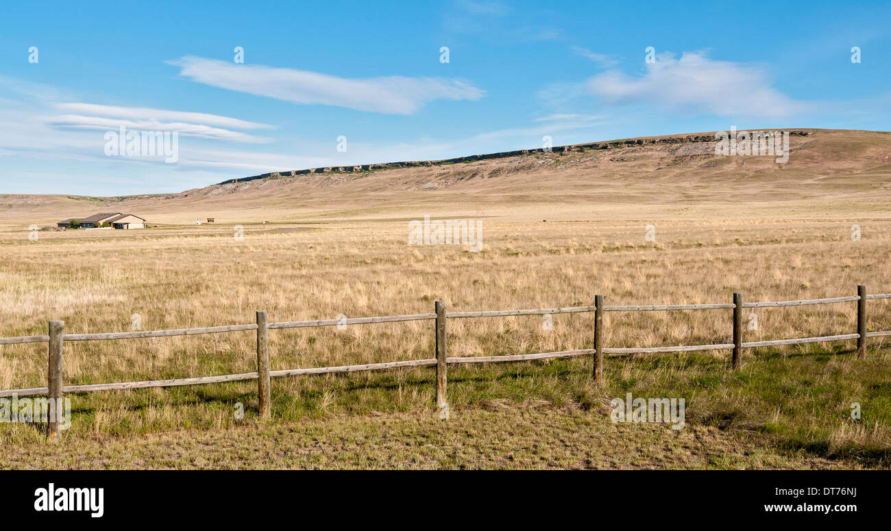 Montana, Ulm, First Peoples Buffalo Jump State Park, Visitor Center ...