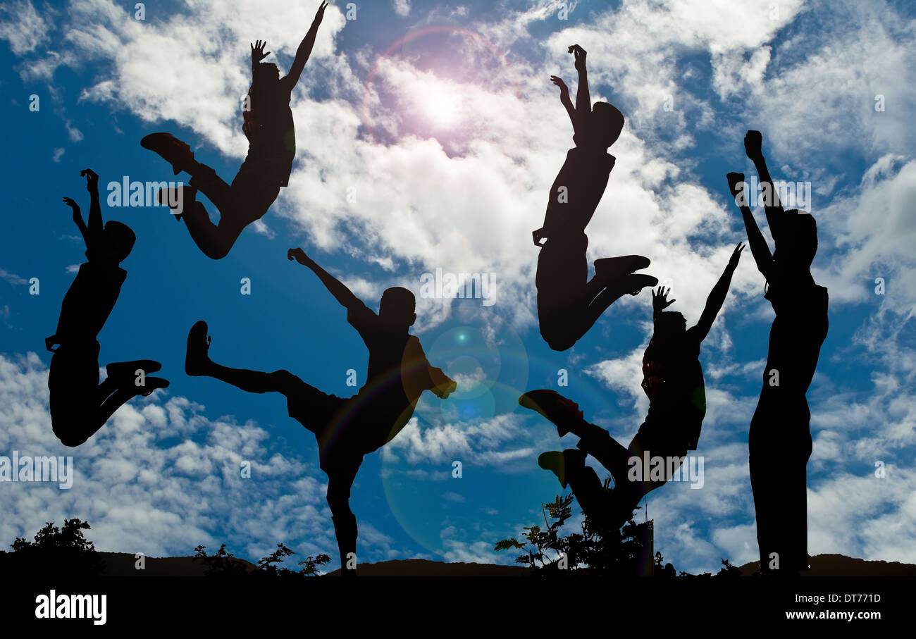 Group Victory Silhouette