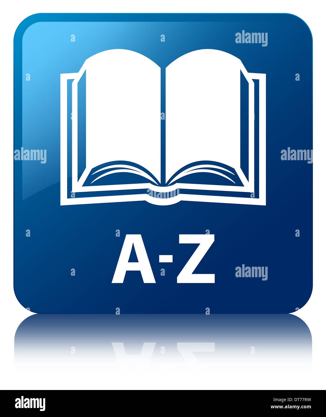 Book blue square 3d hi-res stock photography and images - Alamy