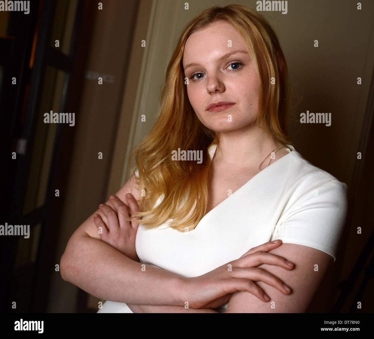 Berlin, Germany. 09th Feb, 2014. German actress Maria Dragus poses for ...
