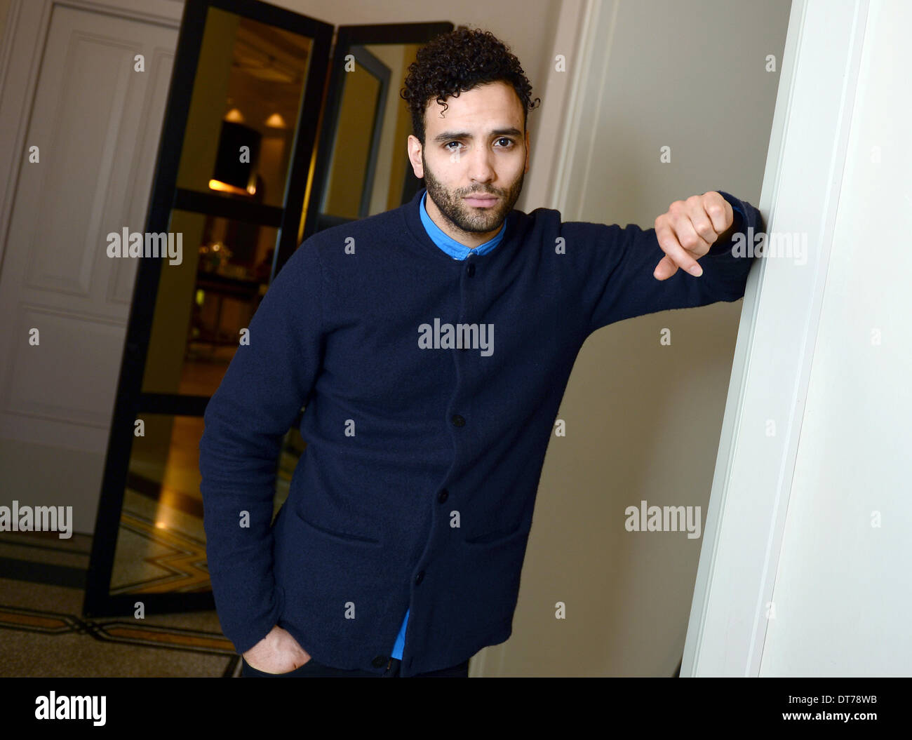 Berlin, Germany. 09th Feb, 2014. Dutch actor Marwan Kenzari poses for ...