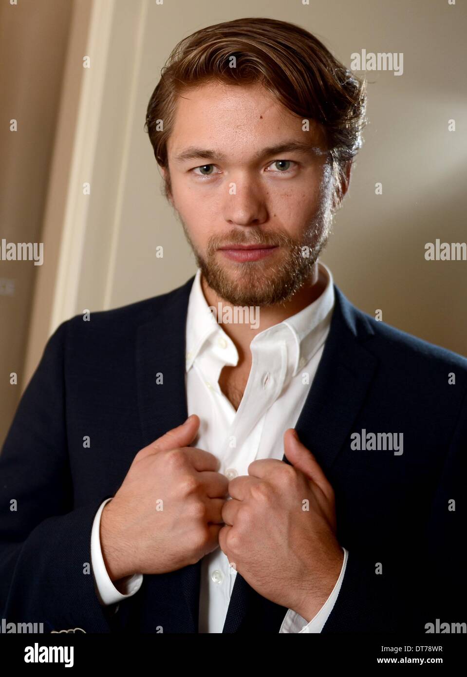 Berlin, Germany. 09th Feb, 2014. Norwegian actor Jakob Oftebro poses ...