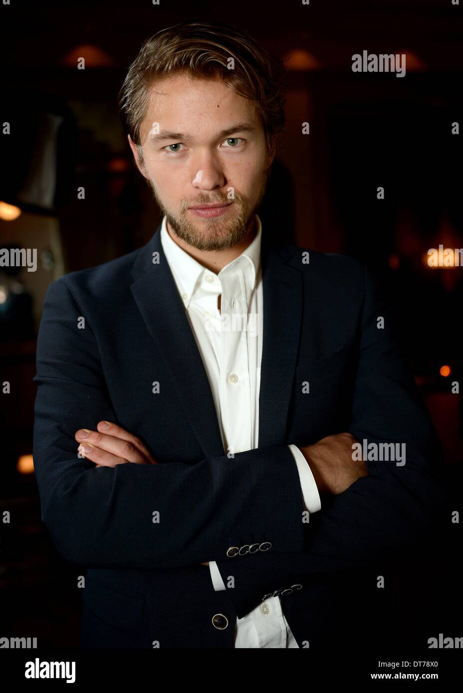 Berlin, Germany. 09th Feb, 2014. Norwegian actor Jakob Oftebro poses ...