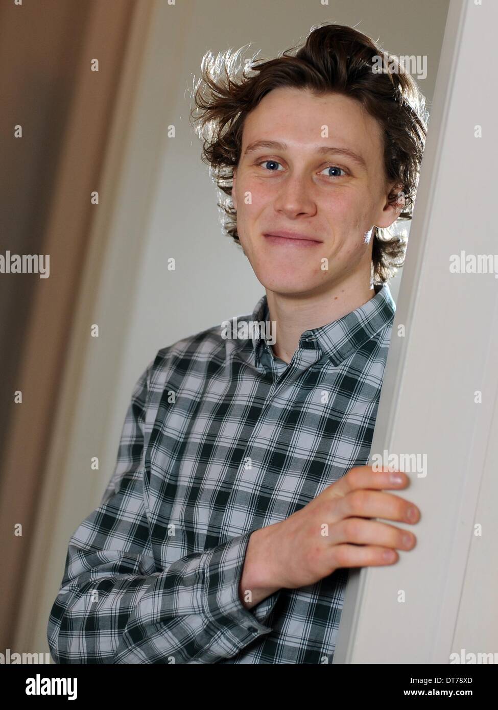 Berlin, Germany. 09th Feb, 2014. British actor George Mackay poses for ...