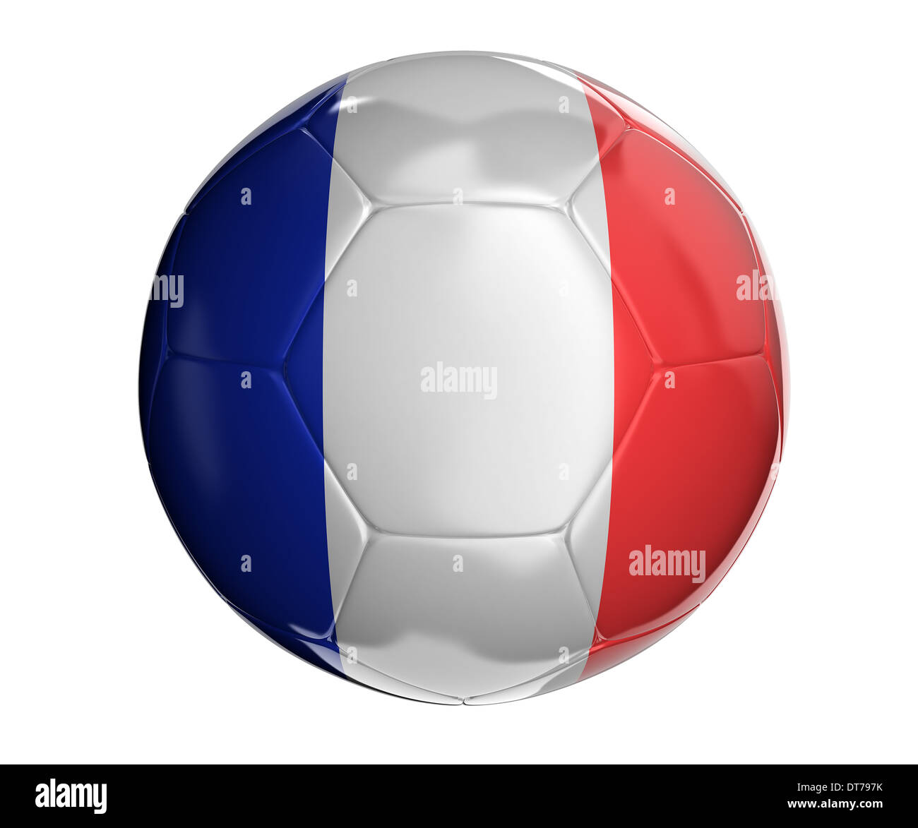 Soccer ball with French flag Stock Photo - Alamy
