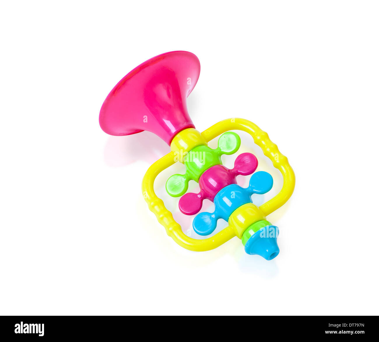 colorful horn toy isolated on white background Stock Photo - Alamy