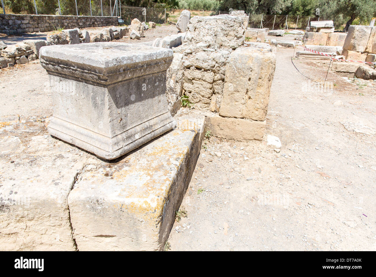 Monastery (friary) in Messara Valley at Crete island in Greece. Messara ...