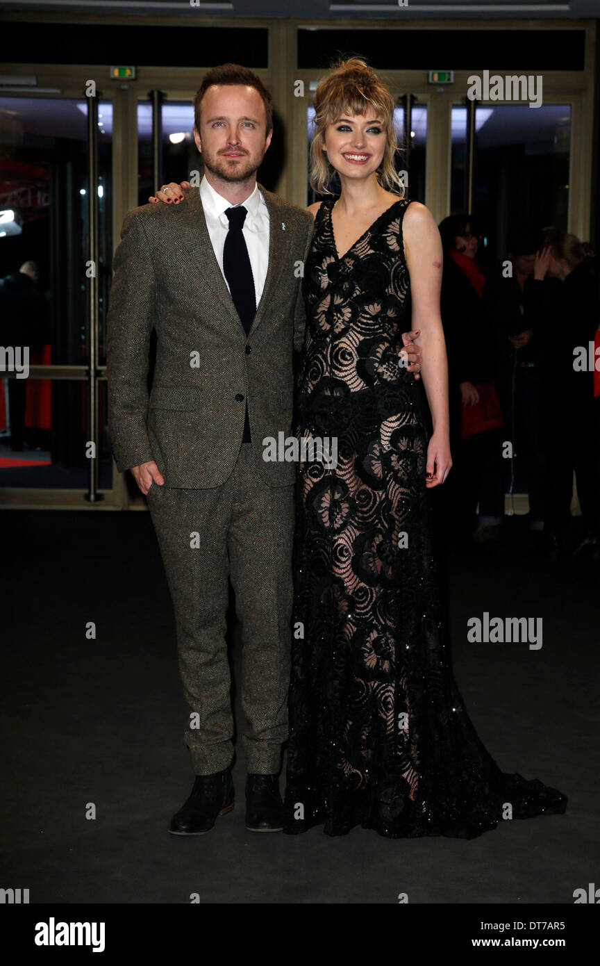Berlin, Germany. 10th Feb, 2014. Aaron Paul, Imogen Poots attending the ...