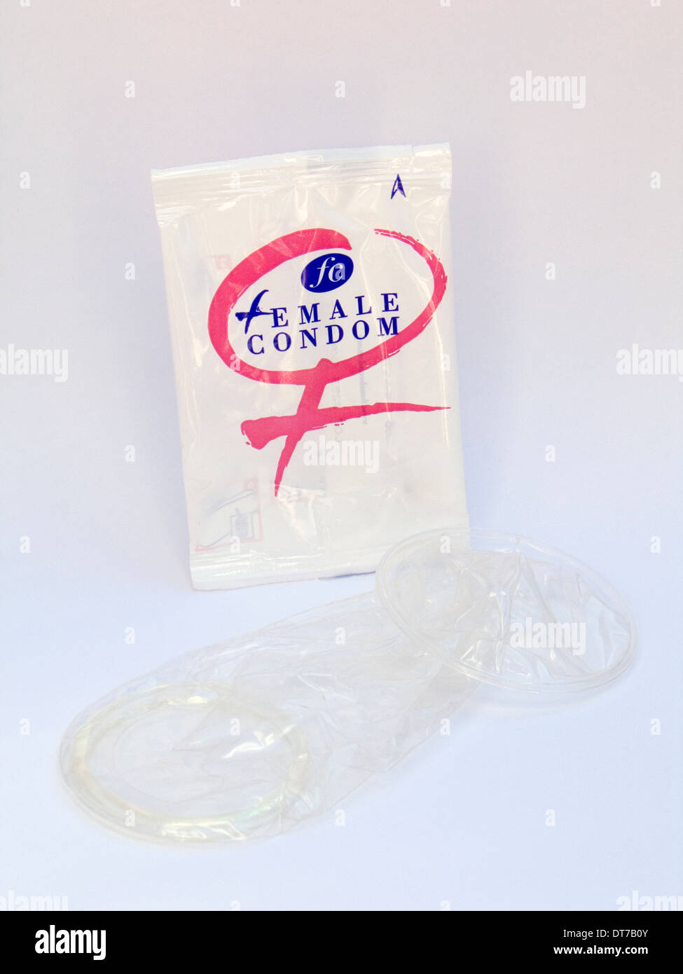 condom male female condom femdom choice Stock Photo - Alamy
