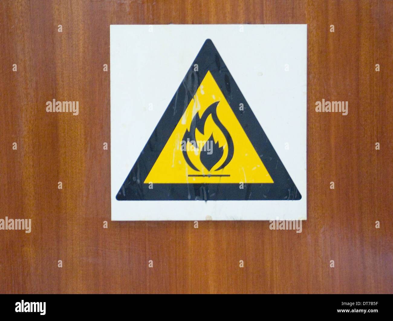 symbolic safety signs ww2 warning of fire hazard Stock Photo - Alamy
