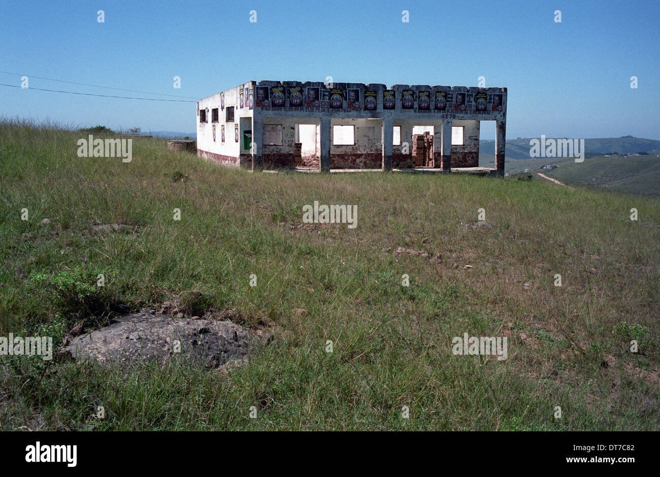 rural building with ifp posters. development images umzimkulu south ...