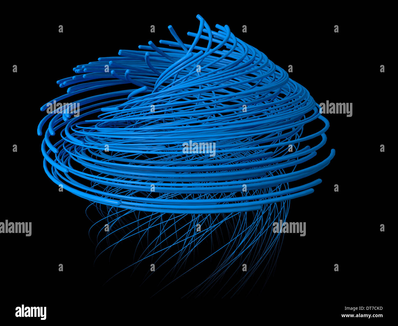 3d tangled wires Stock Photo - Alamy