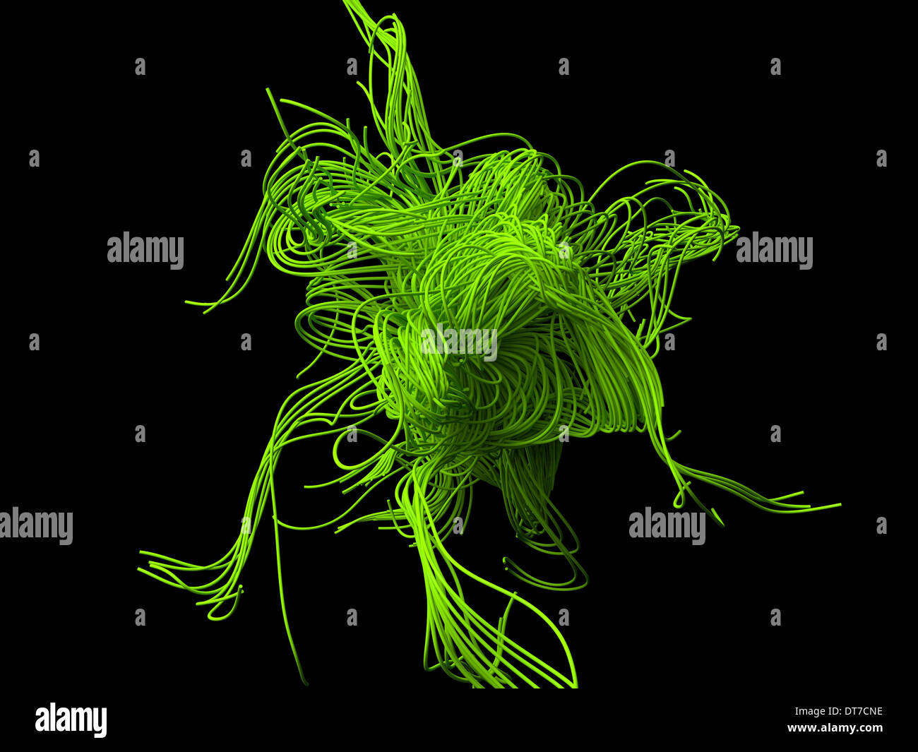 3d tangled wires Stock Photo - Alamy