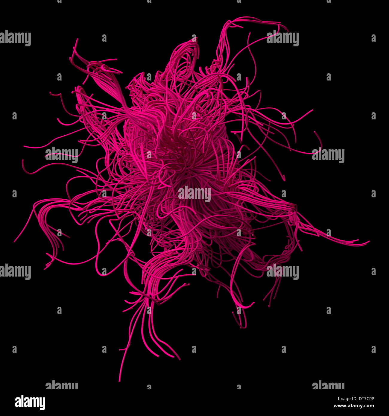 3d tangled wires Stock Photo - Alamy