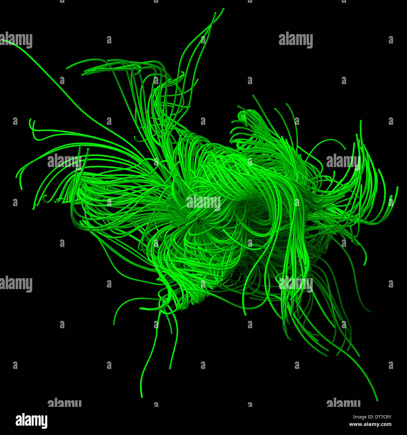 3d tangled wires Stock Photo - Alamy