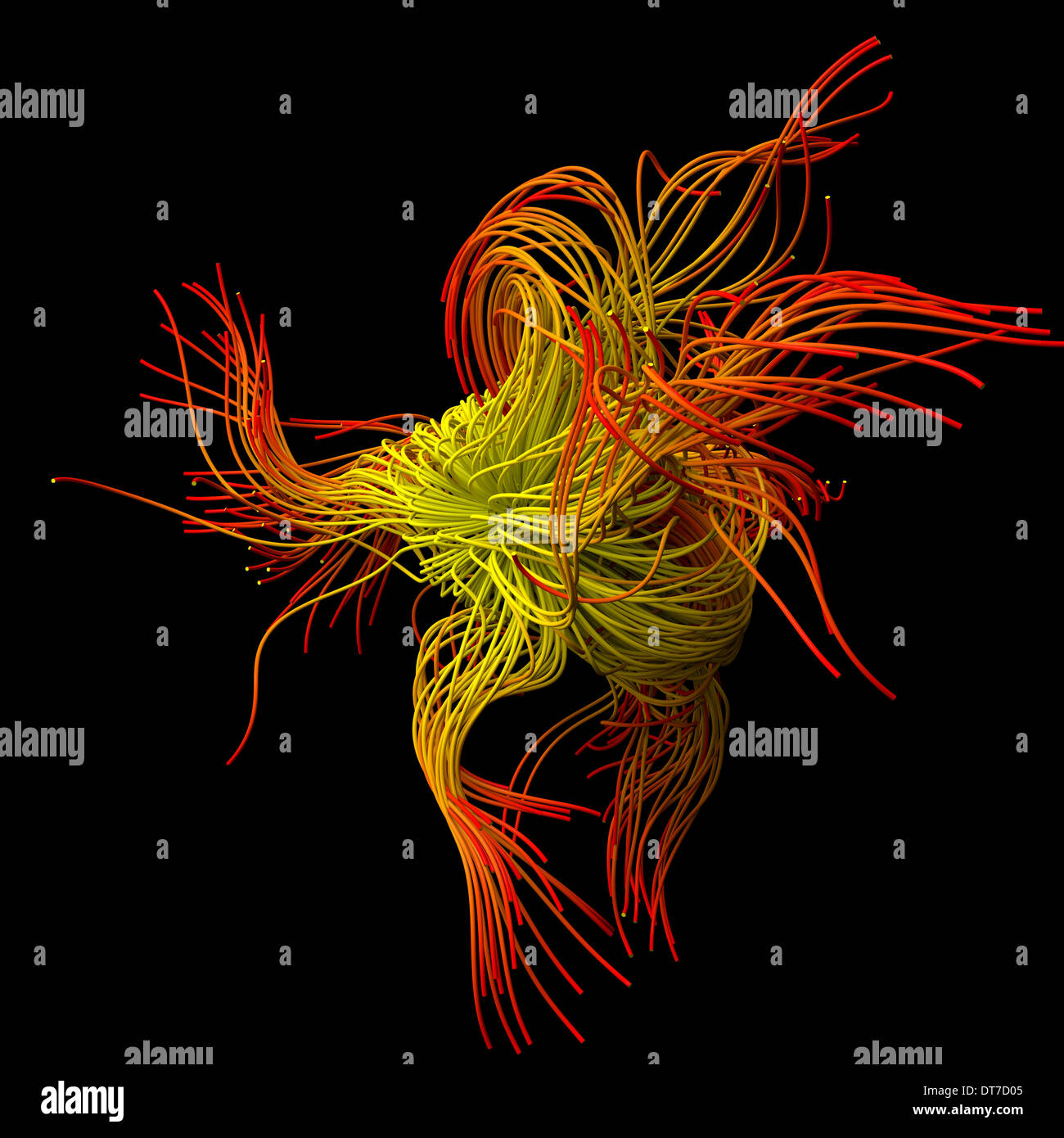 3d tangled wires Stock Photo - Alamy