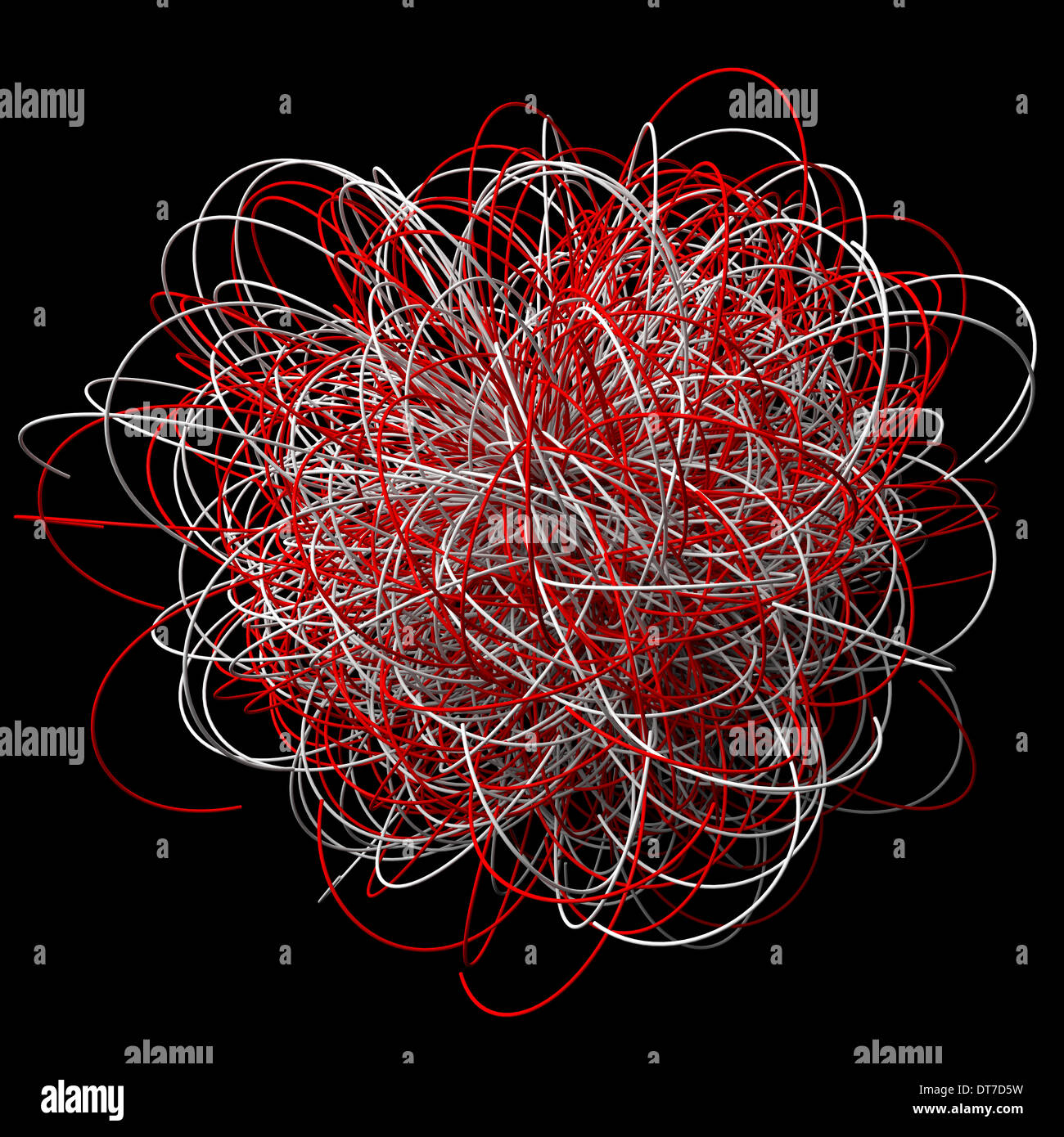3d tangled wires Stock Photo - Alamy