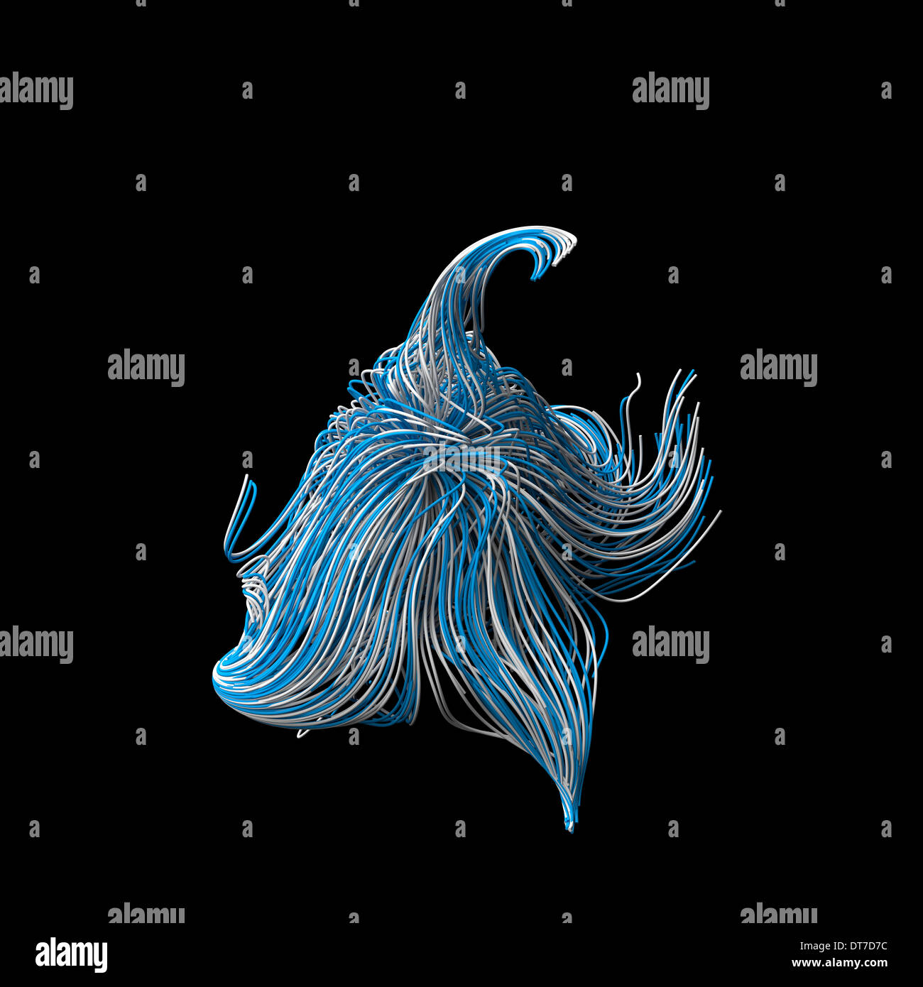 3d tangled wires Stock Photo - Alamy