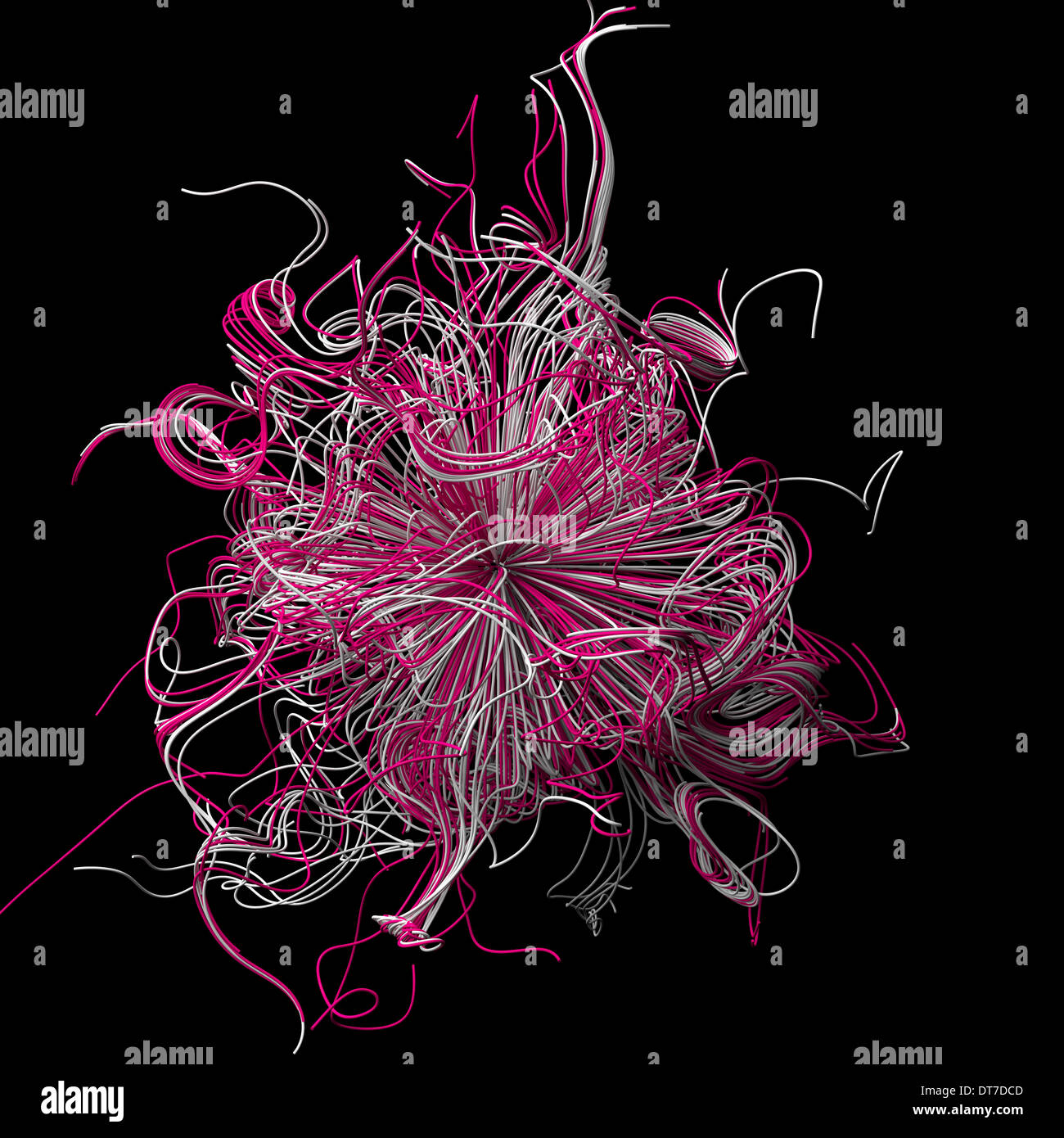 3d tangled wires Stock Photo - Alamy