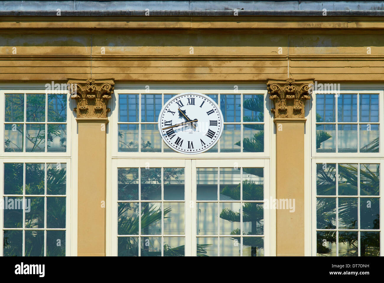 Glass Pavilions at Sheffield Botanical Gardens, Sheffield, UK Stock ...