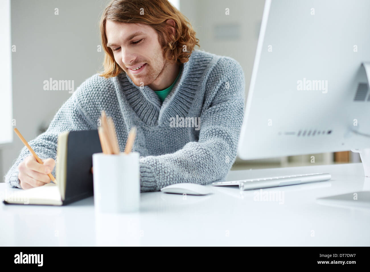 Portrait handsome guy making home hi-res stock photography and images ...