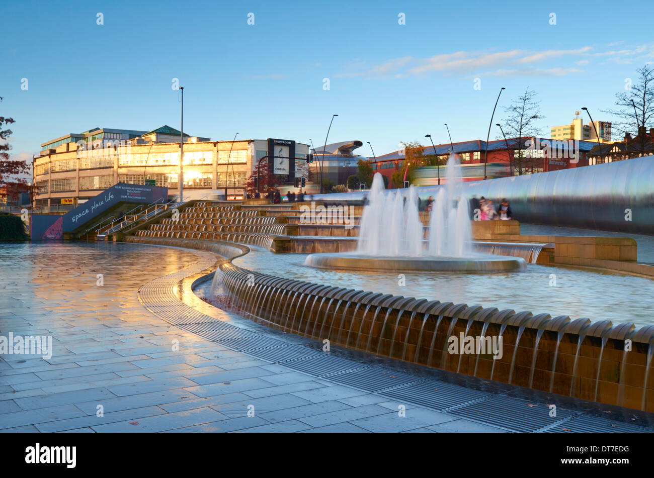 Sheaf Square at Sheffield Station - Sheffield, England, UK Stock Photo ...