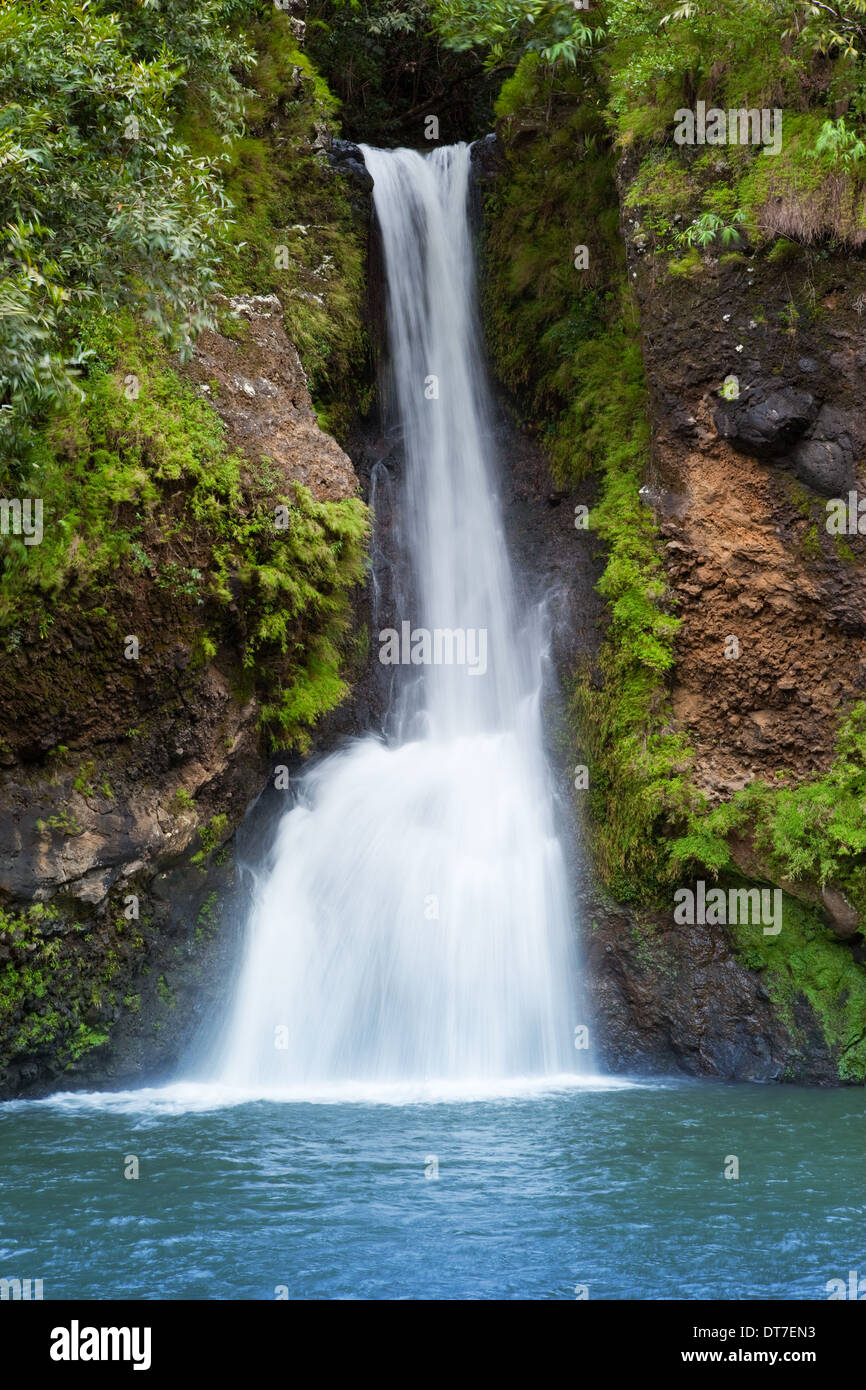 Mauritius.falls in "Valley of 23 colors of the Earth Stock Photo - Alamy
