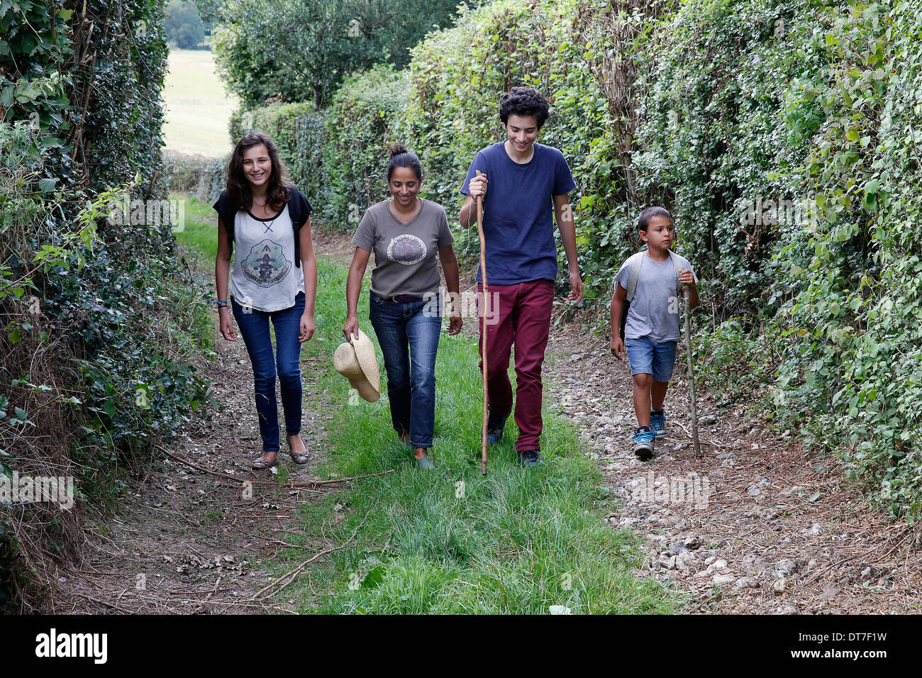 Hike hiking sticks walking on hi-res stock photography and images - Alamy