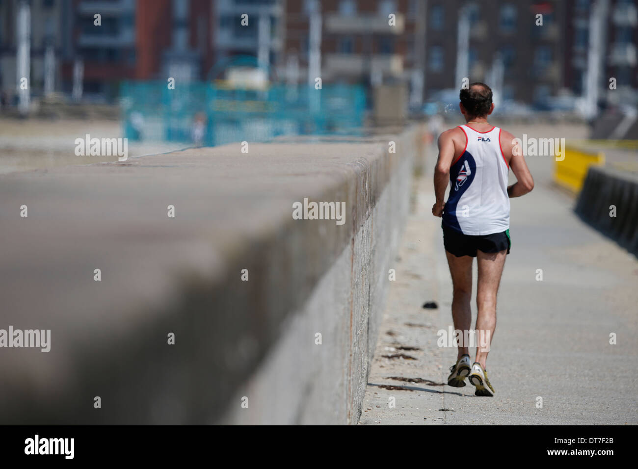 Rear view of jogger hi-res stock photography and images - Alamy