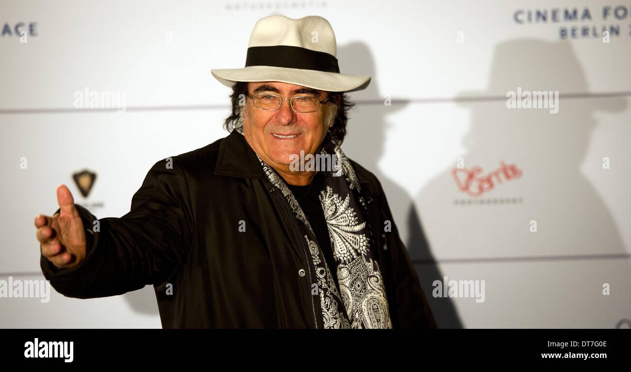 Berlin, Germany. 10th Feb, 2014. Italian singer Albano Carrisi arrives ...