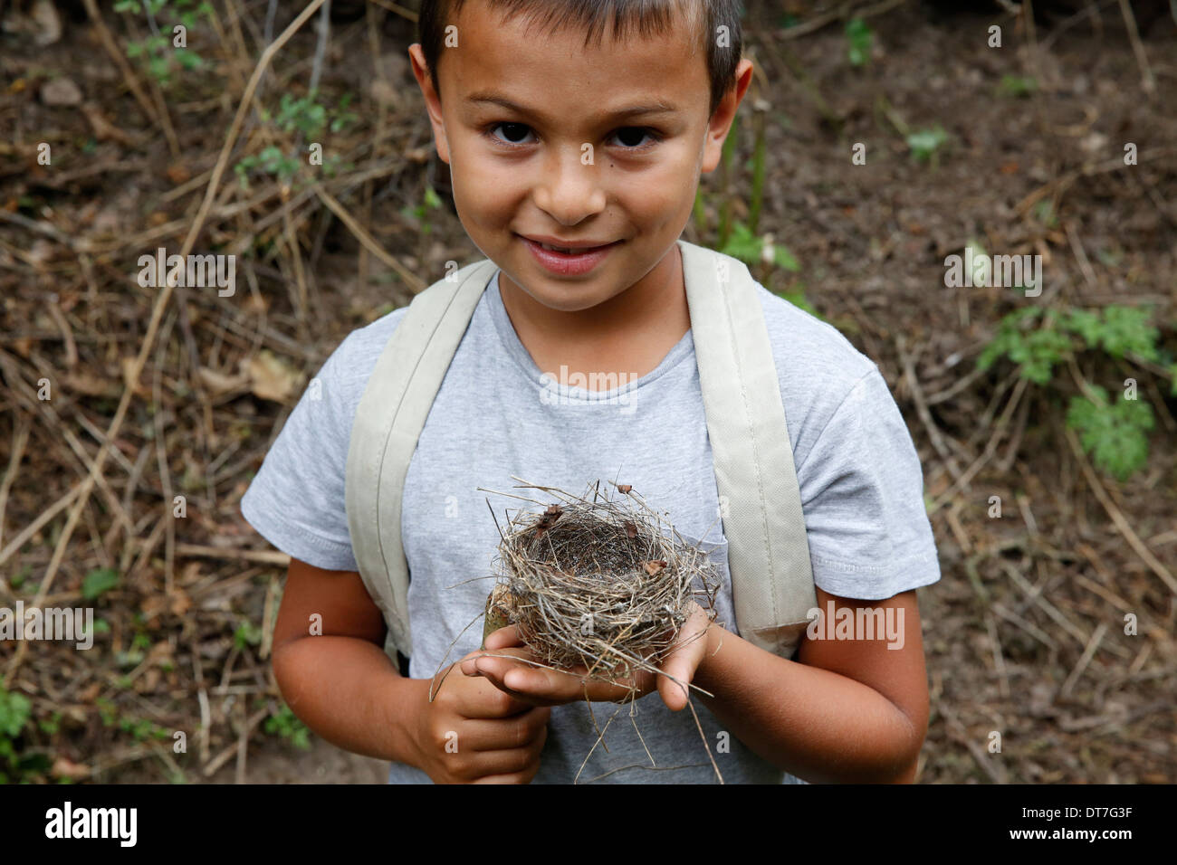 Boy holding birds hi-res stock photography and images - Alamy