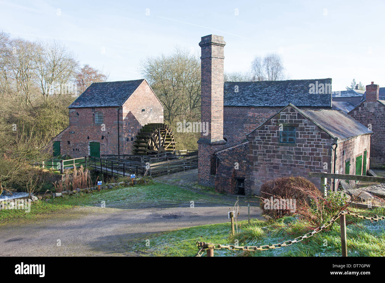 The water wheel of Cheddleton Flint Mill Cheddleton Staffordshire ...