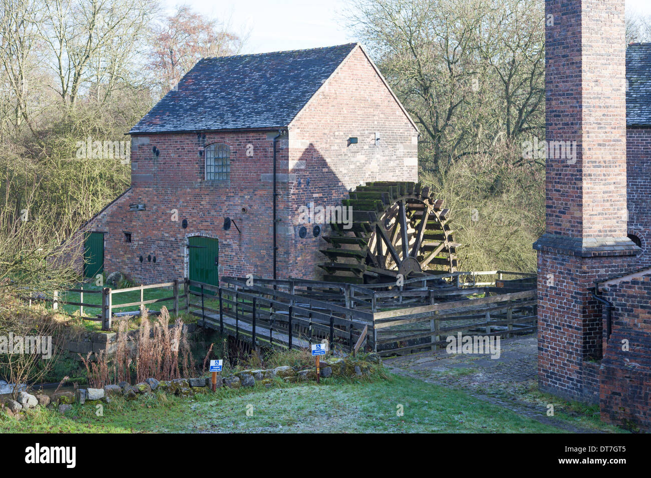 The water wheel of Cheddleton Flint Mill Cheddleton Staffordshire ...