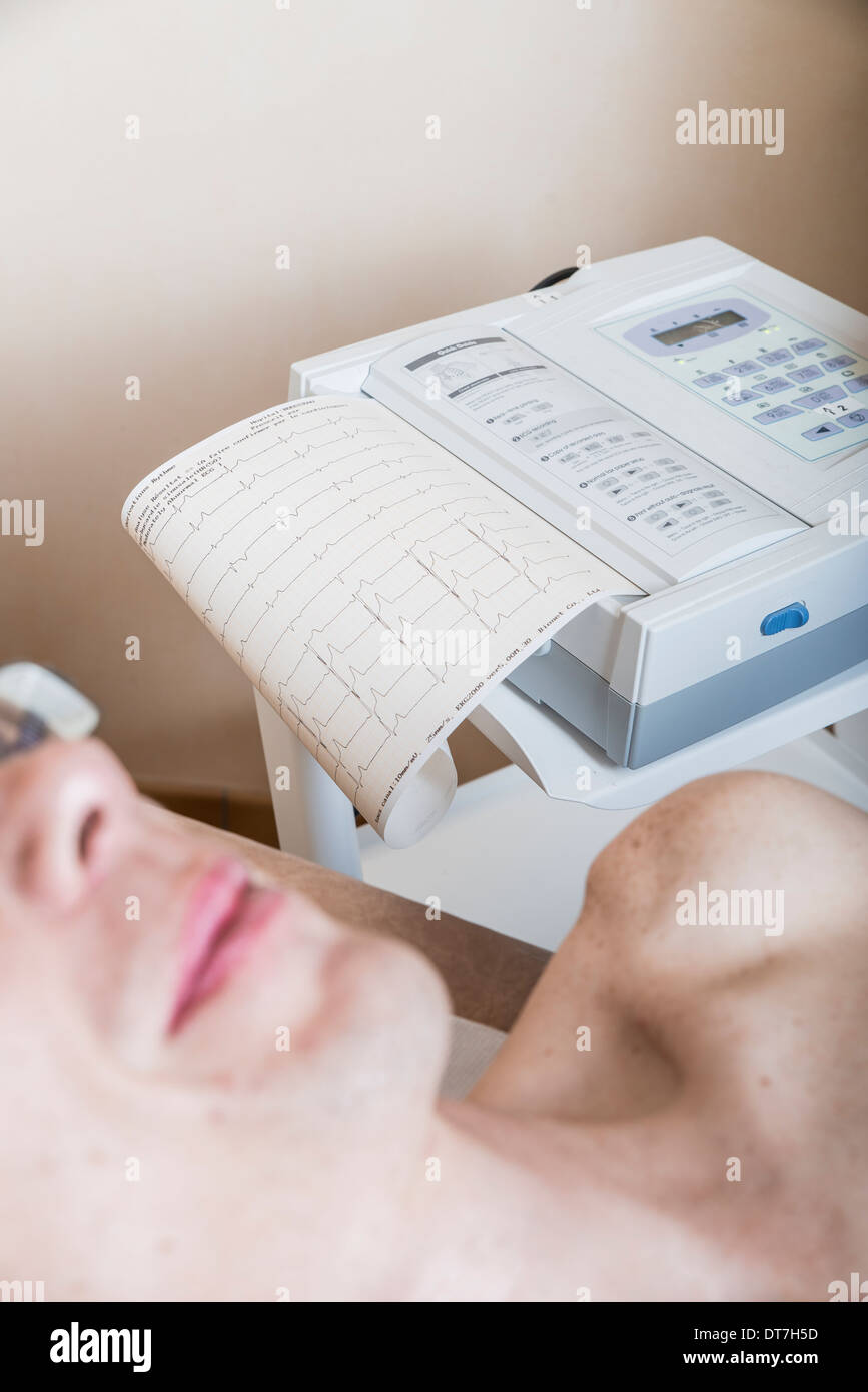 ECG OF A MAN Stock Photo - Alamy