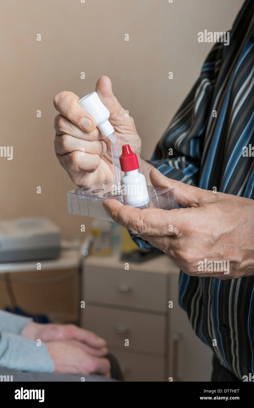 ORL STREPTO TEST Stock Photo - Alamy