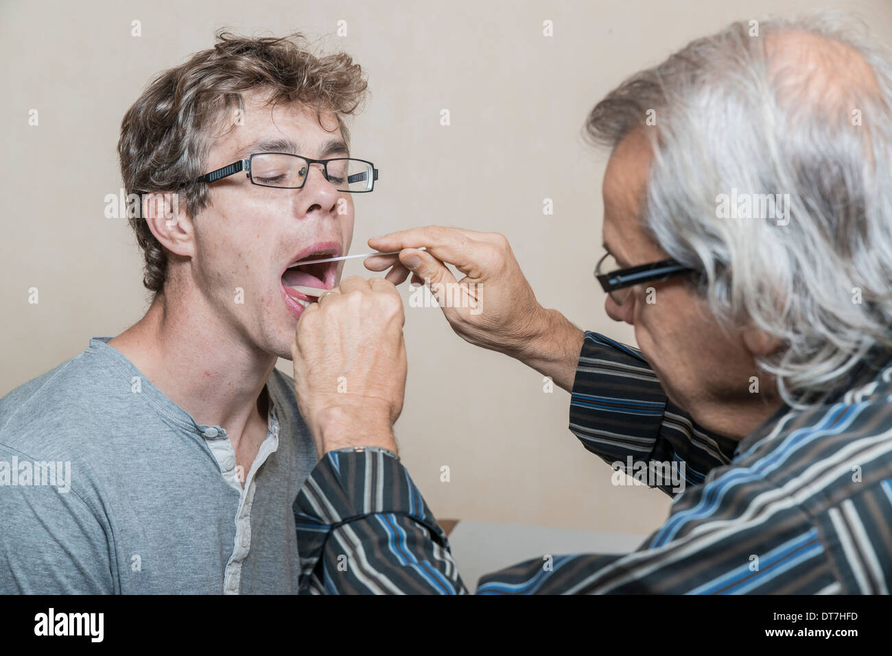 ORL STREPTO TEST Stock Photo - Alamy