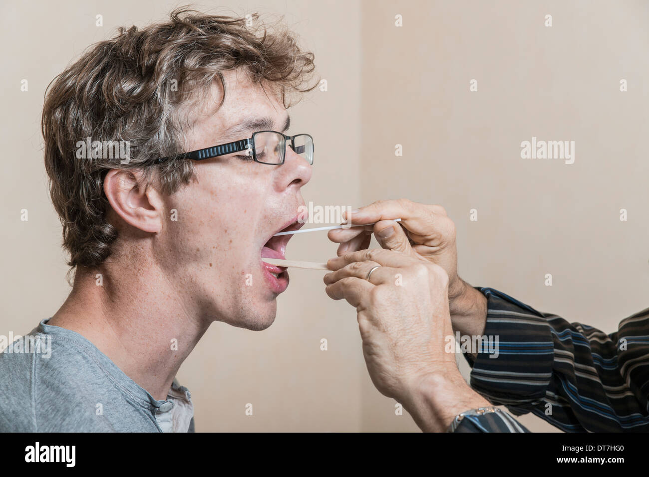 ORL STREPTO TEST Stock Photo - Alamy